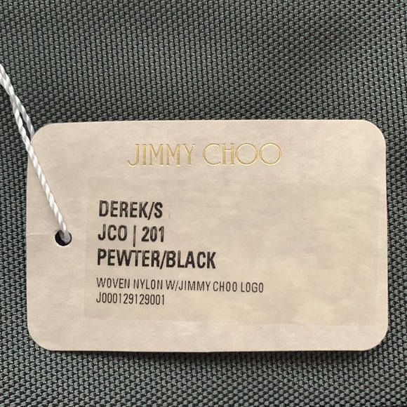 Jimmy Choo | Bags | Brand New Jimmy Choo Derek Pouch In Pewterblack ...